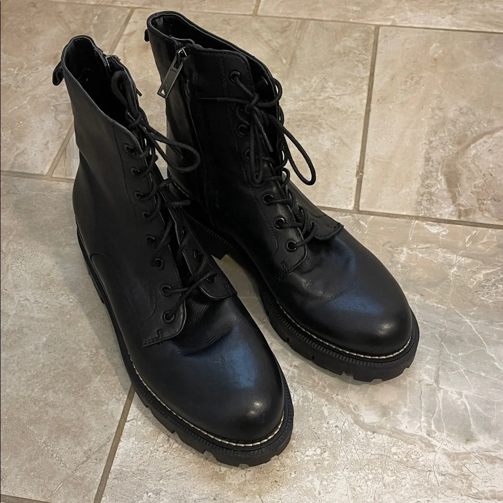Sam Edelman | Shoes | Sam Edelman Garret Chunky Leather Combat Boots ...